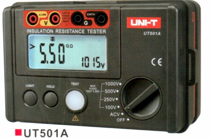 מד התנגדות הבידוד דיגטלי UNI-T UT 501A | מכשירי מדידה | אלקטרוניקה ומוצרי חשמל | GT WHOLESALE